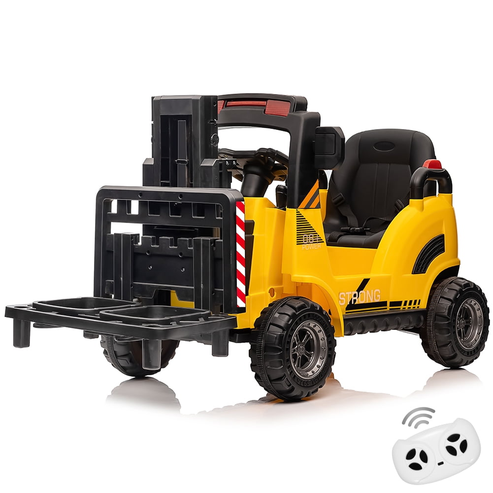 12V Ride On Forklift,Ride on Construction Car w/ Remote Control,Battery ...