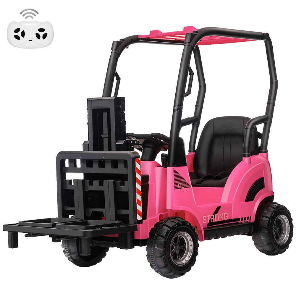 12V Ride On Forklift,Ride on Construction Car w/ Remote Control,Battery ...