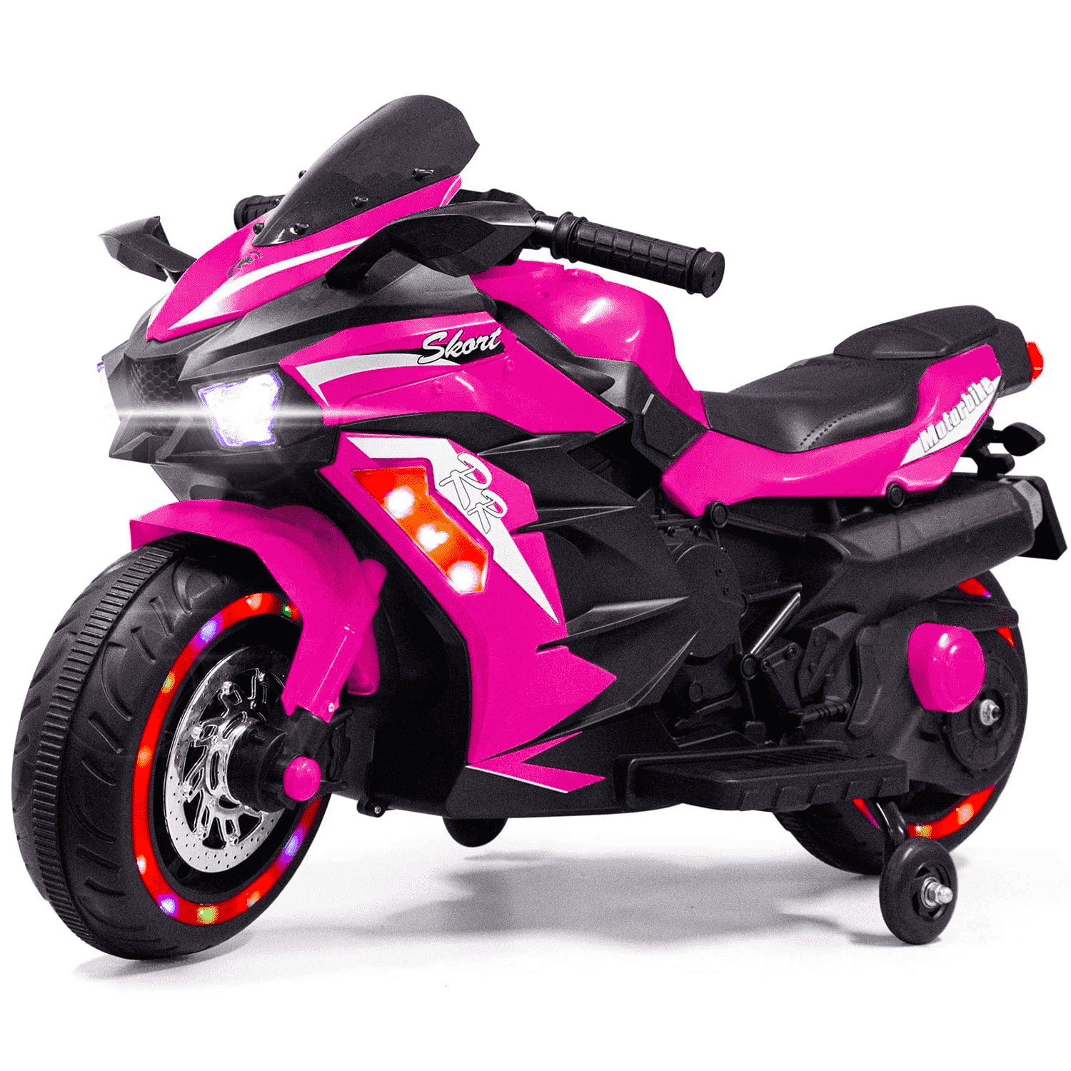 12V Ride On Motorcycle for Kids, 110Lbs Load, Electric Kids Motorcycle ...