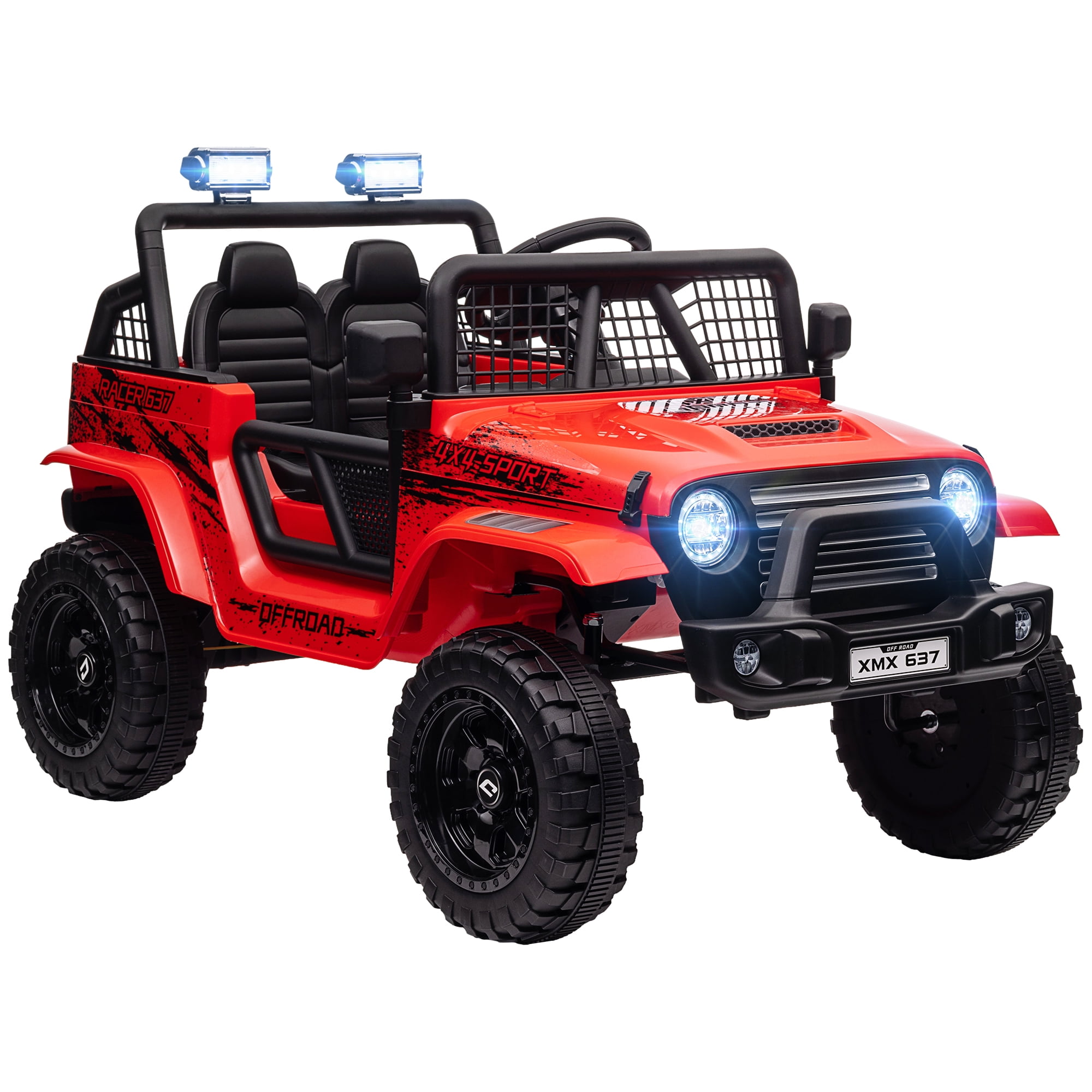 12V Ride on Truck, Battery Powered Kids Electric Car with Parent Remote ...