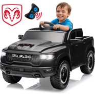 12V Dodge RAM 2500 Blue Kids Electric Car with Remote, Music & USB Port ...