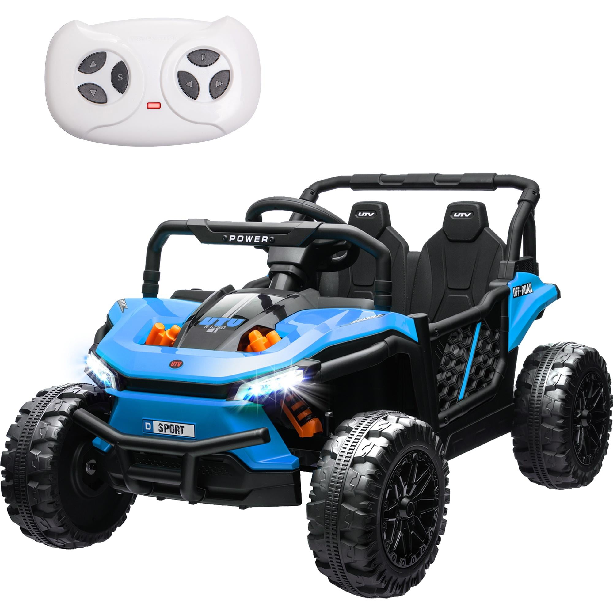 iRerts 12V 7AH Ride on UTV 4-Wheel Car for Kids, Parental Remote ...