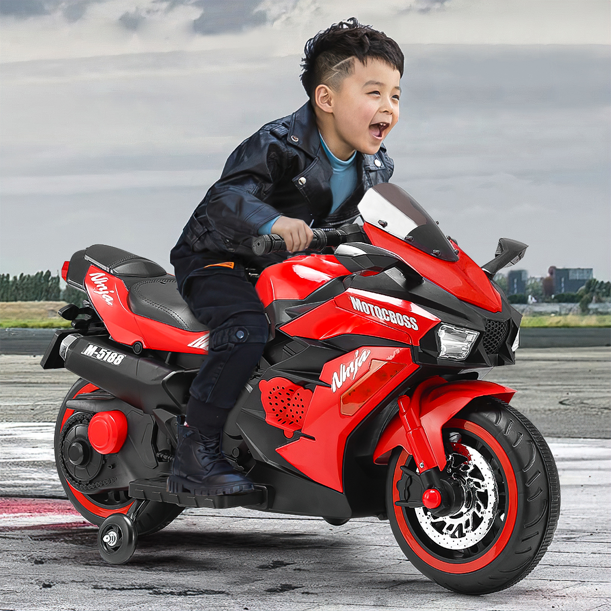 Ride on Toy, 3 Wheel Motorcycle Trike for Kids by Hey! Play! ? Battery ...