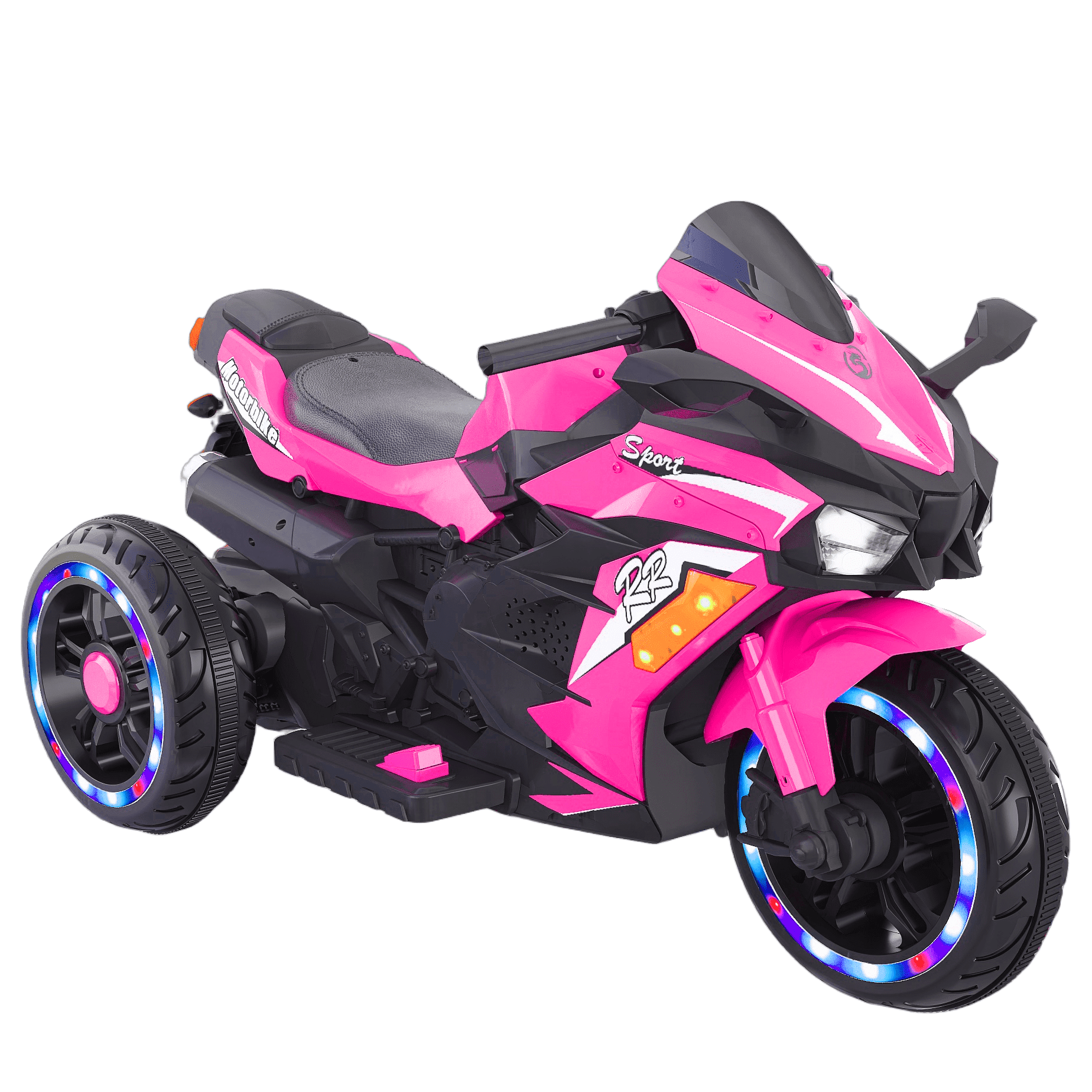 12V Ride on Motorcycle for Kids 3-8 Year, Battery Powered 3 Wheels Motorcycle Toy with Bluetooth ...