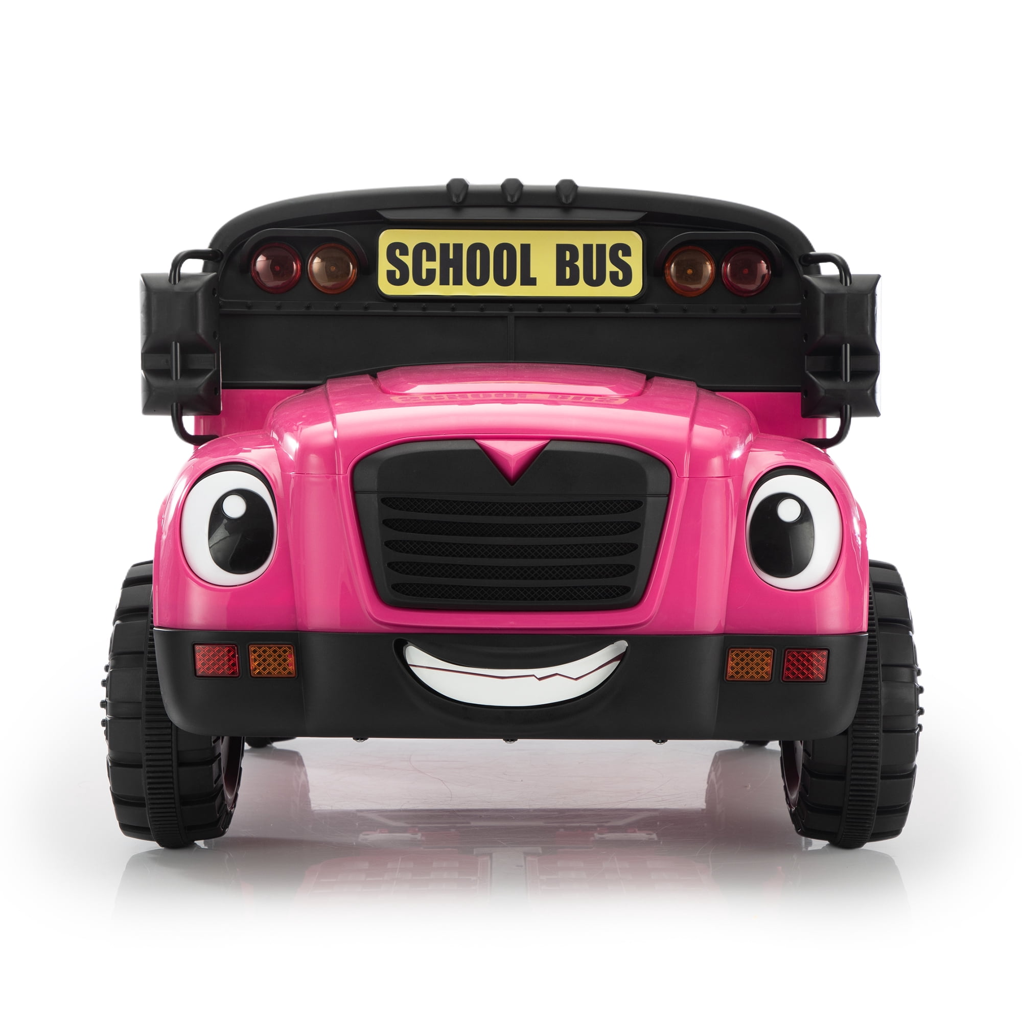 12V School Bus for Kids with 1 Seat, Remote Control, LED Lights and ...