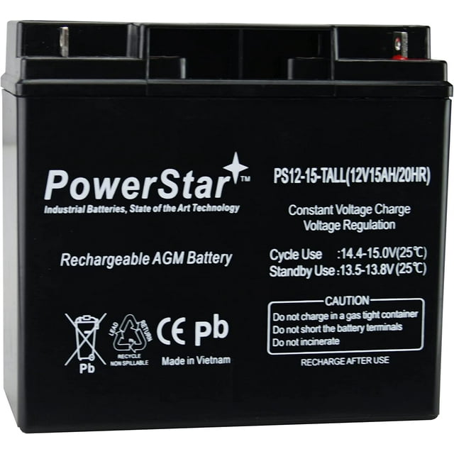 12V Sealed Lead Acid Scooter Battery 40648 WP18-12 6FM18 Replaces 18AH ...