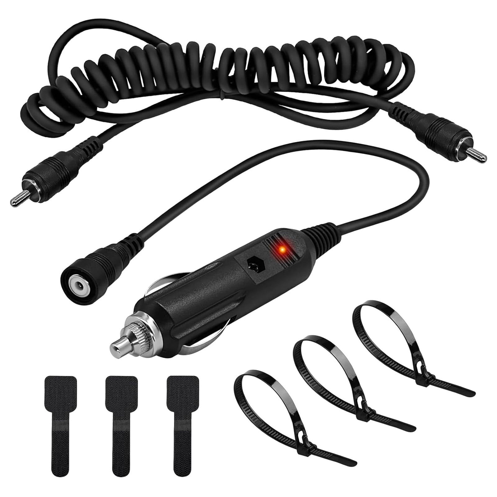12V Snowmobile Heated Connector with Plugs Adapter Cable for Most ...