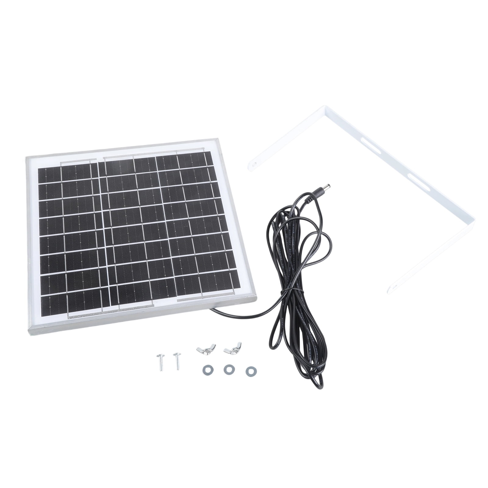 12V Solar Power Supply Panel 0.66A Output 15.60ft Wire 5.2x2.1mm Port ...