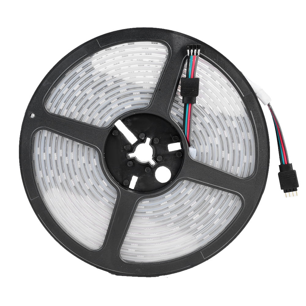 12V Solar-Powered Waterproof RGB LED Strip Light - Flexible Fairy Lamp ...