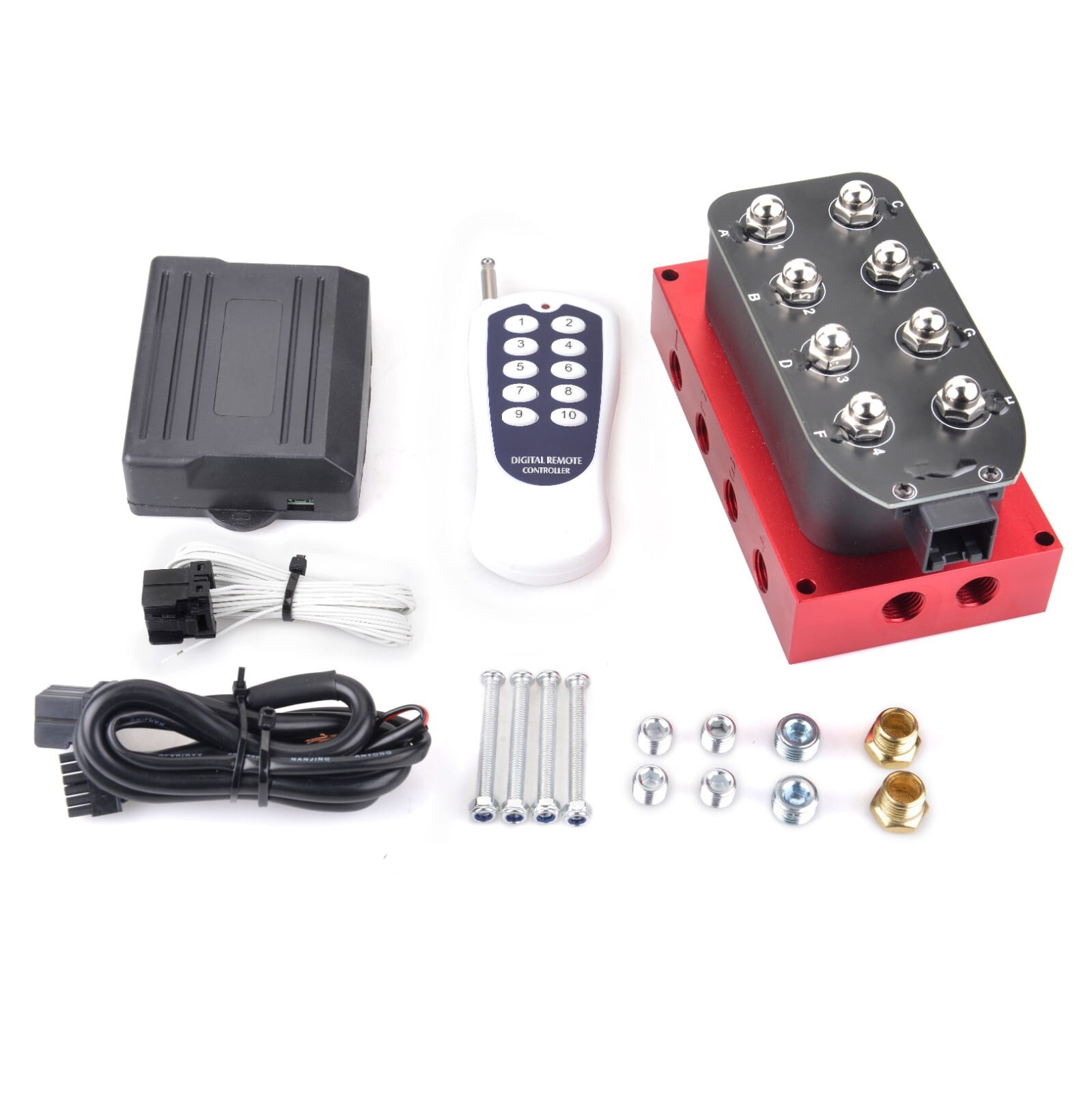 12V Solenoid Valve Air Ride Suspension Manifold Valve with Remote ...