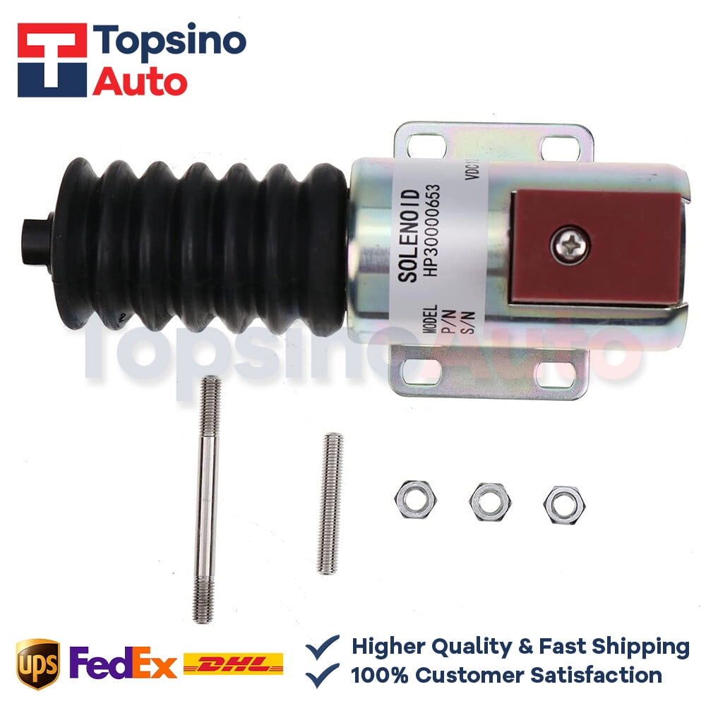 12V Stop Solenoid Valve Push/Pull DC Solenoid Part NO. 40700094 RP ...