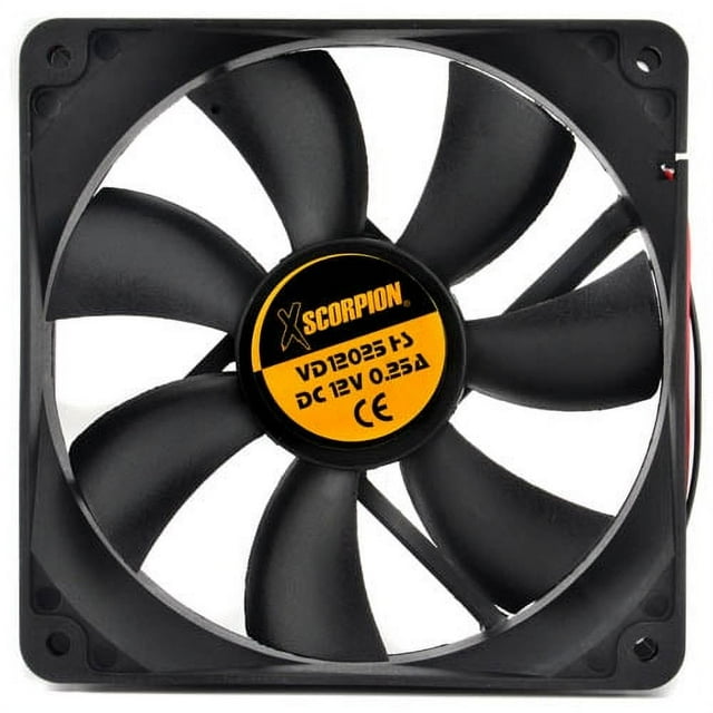 12V Thin Square Plastic Electric 6" x 1" Slim Rotary Cooling Fan FAN61 ...