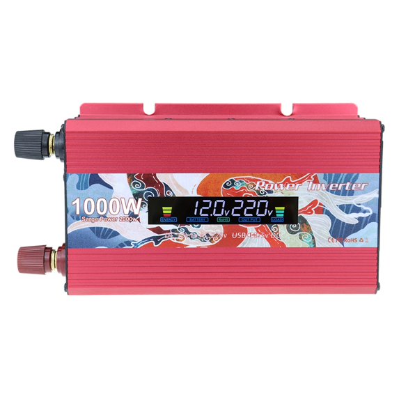 12V To 230V Solar Inverter 1000W With Multiple Sockets And Usb Charging ...