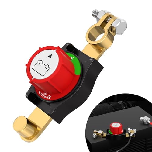 12V Top Post Battery Disconnect Switch 300A Car Side Post Battery ...