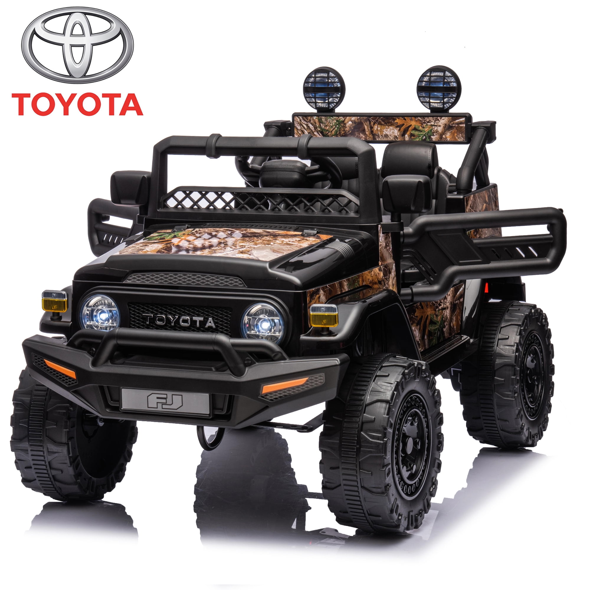 12V Toyota FJ Cruiser Ride on Cars, Electric Truck Vehicles with Remote ...