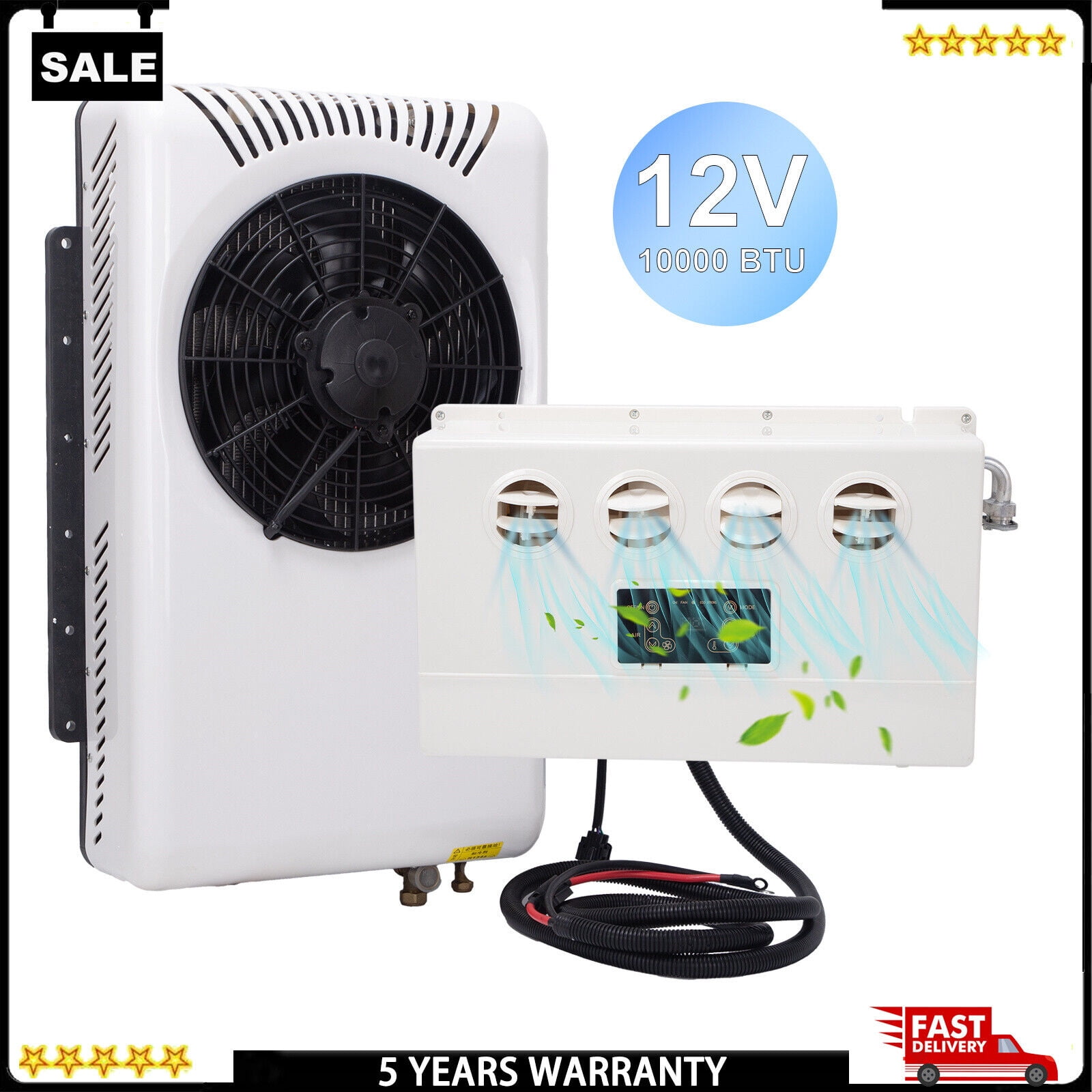 12V Truck Air Conditioner 12000 BTU Car Cab RV AC Unit For Bus Caravan ...
