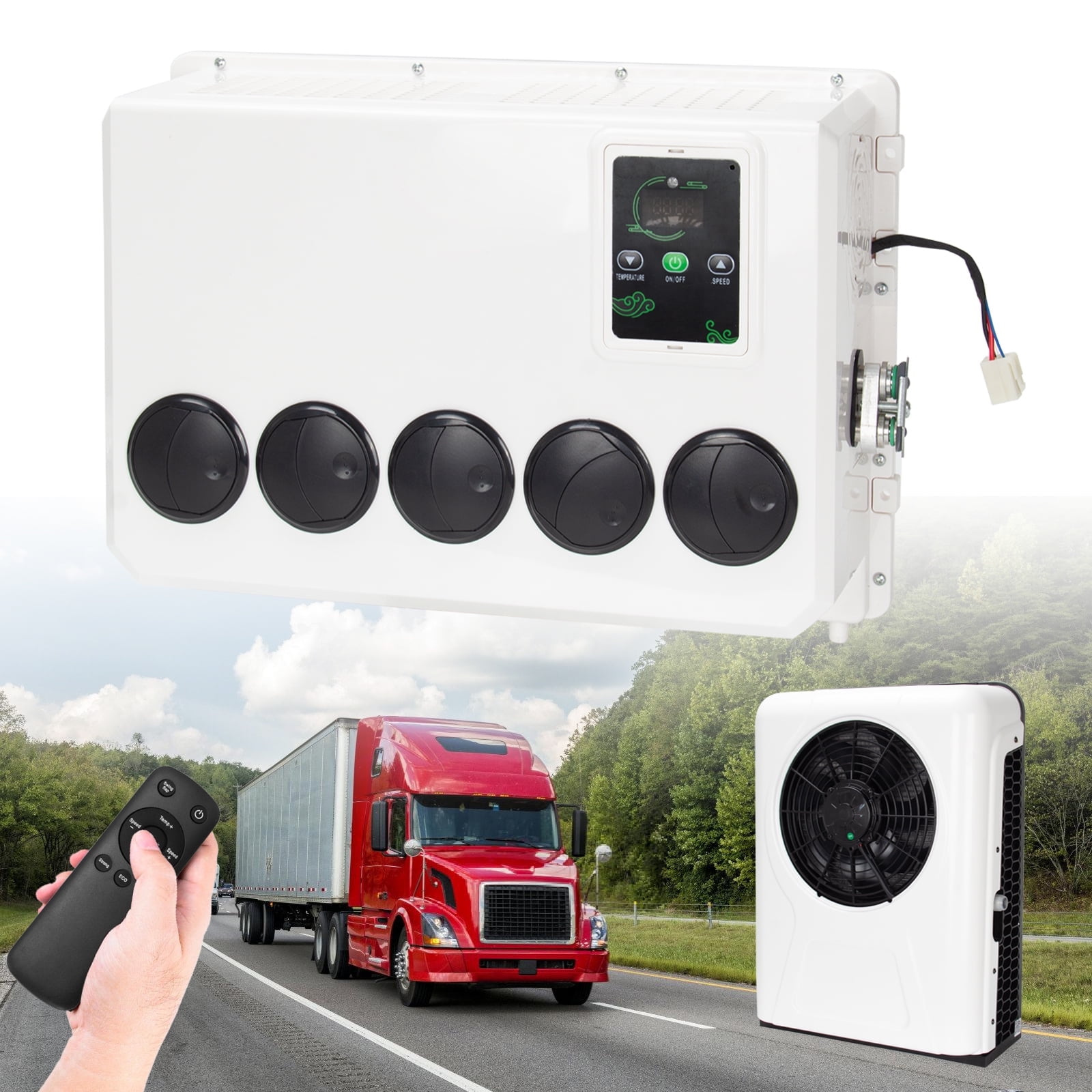 12V Truck Air Conditioner 12000 BTU Split A/C Car Cab RV AC Unit For ...
