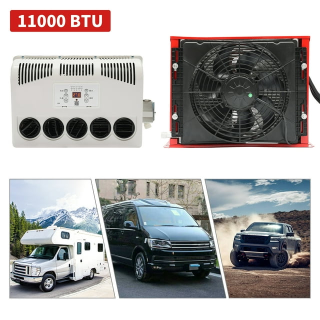 12V AC RV Air Conditioner, 11000 BTU Split Vehicle Air Conditioner for ...