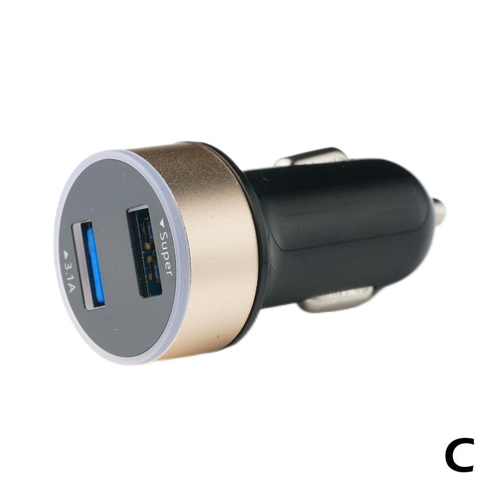 12V USB Car Socket Phone Fast Charger Cigarette Lighter Power Adapter ...