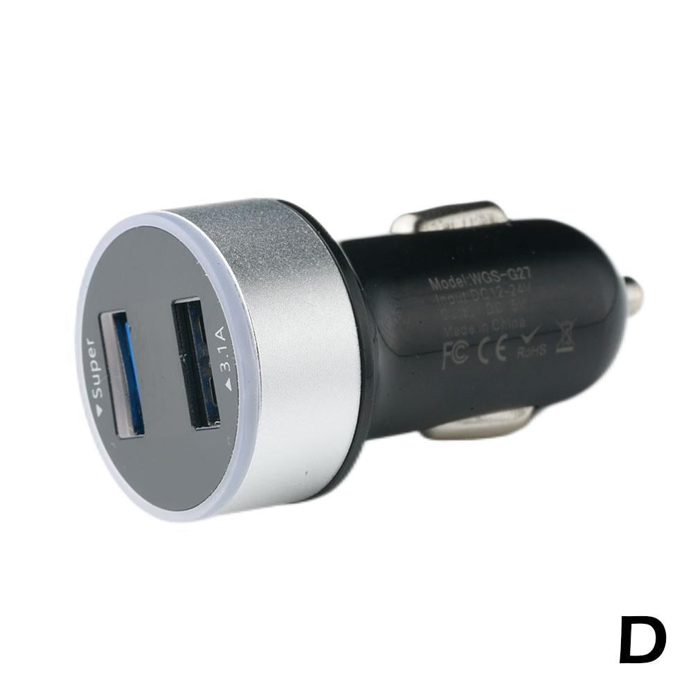 12V USB Car Socket Phone Fast Charger Cigarette Lighter Power Adapter ...