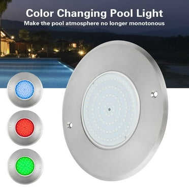 Poolexa 10 Inch Large LED MultiColor Inground Pool Light with 50 Foot ...