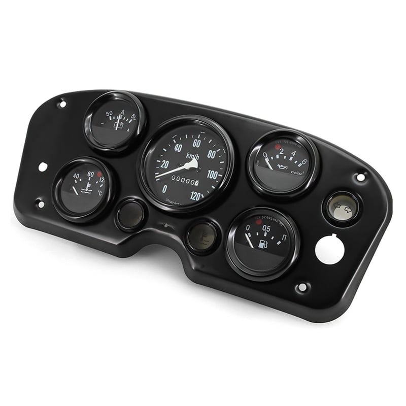 12V Universal 5 in 1 Speedometer with Water Temp and Volts Gauge for ...
