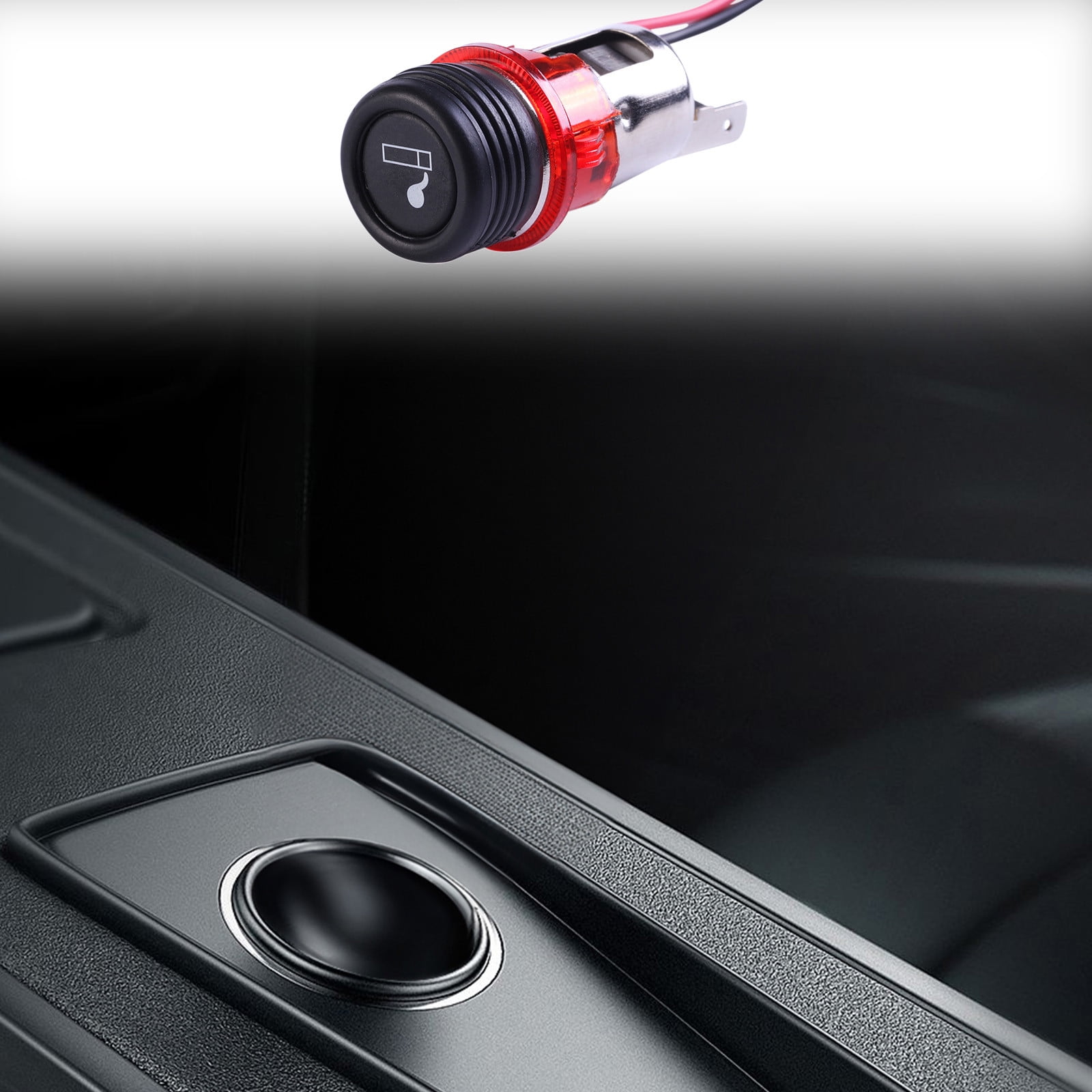 12V Universal Car Cigarette Lighter with LED Light | USB Charger Port ...