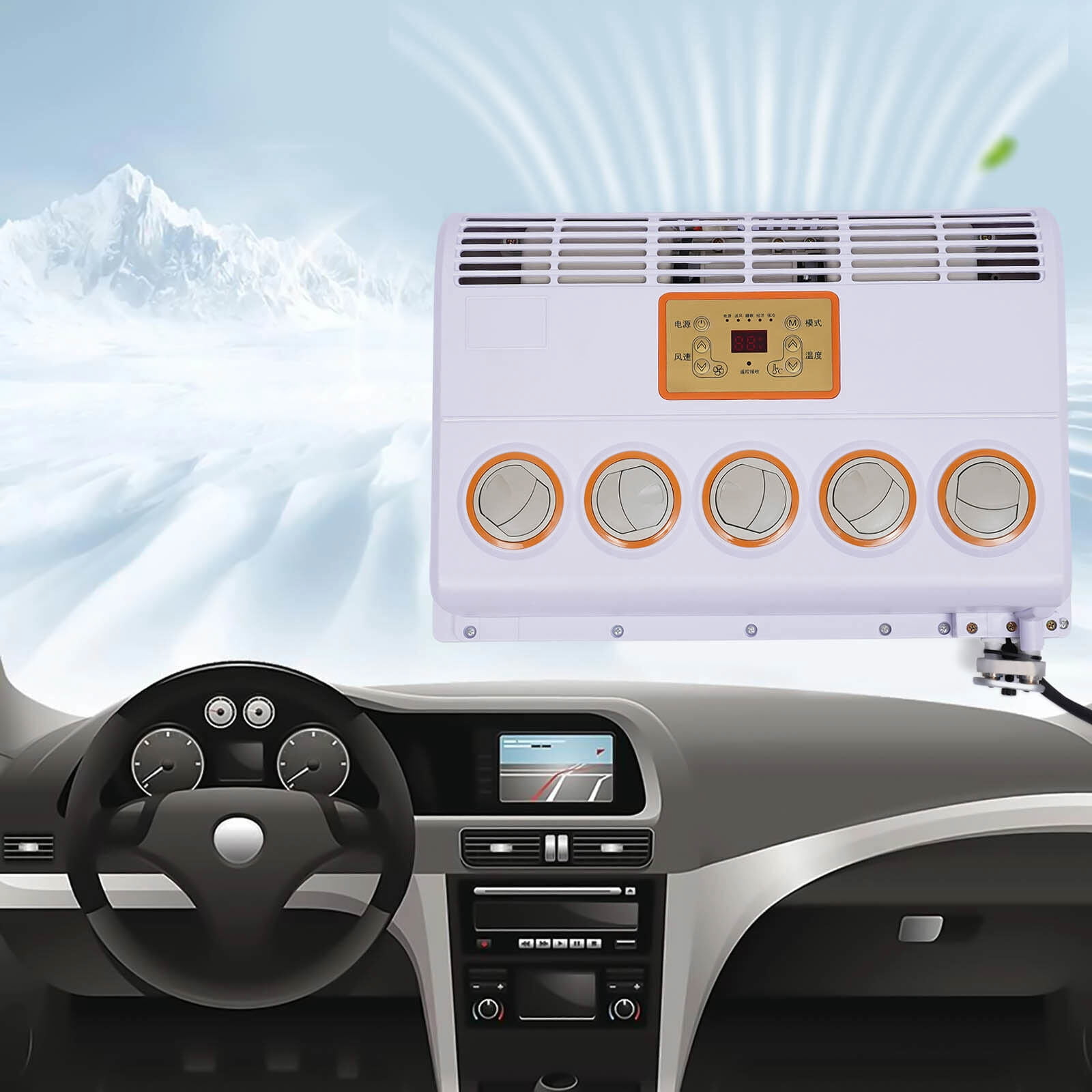 12V Universal Car Hanging Air Conditioner A/C Kit For Car Truck ...