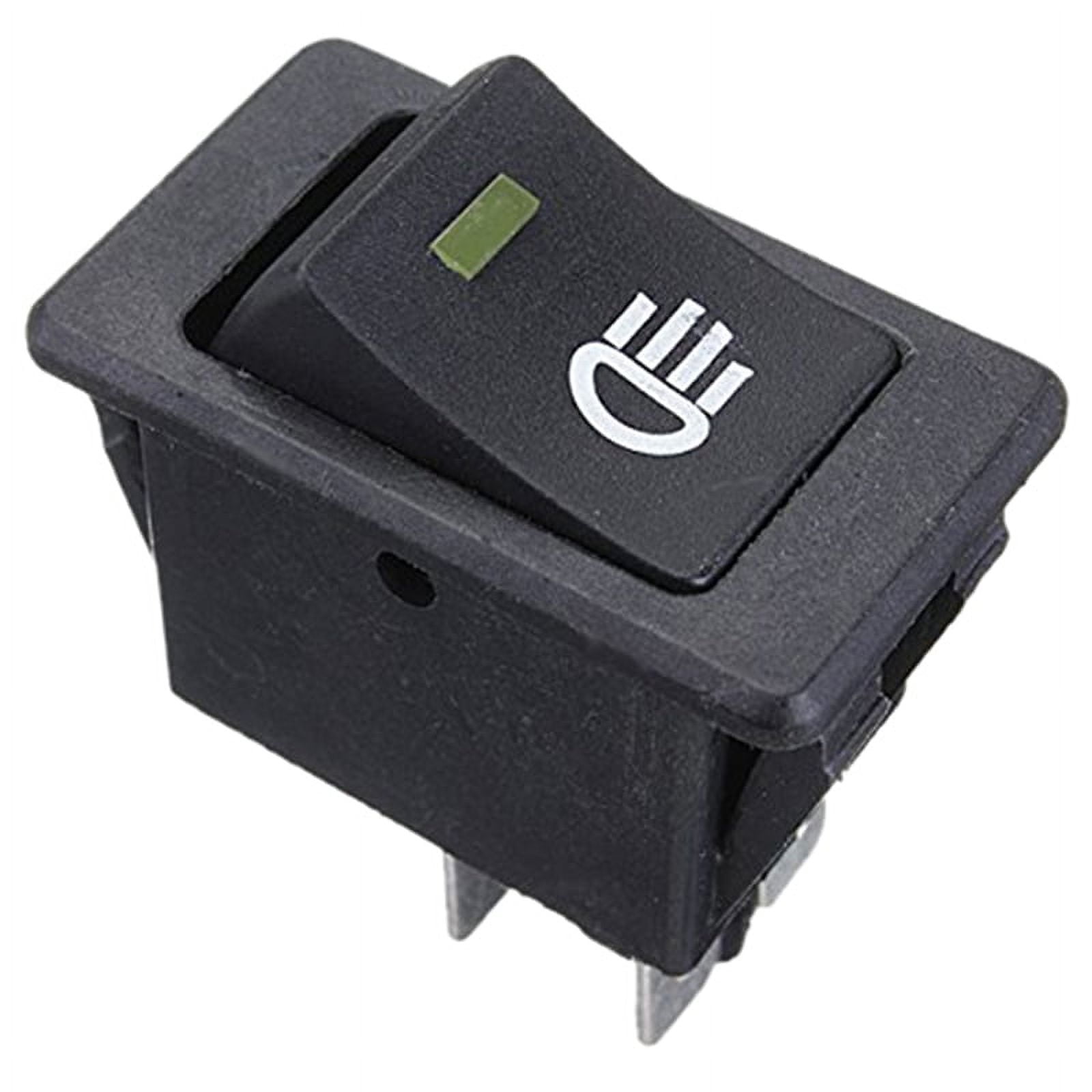 12V Universal Fog Lights Rocker Switch LED Car Lamp - Yellow LED ...