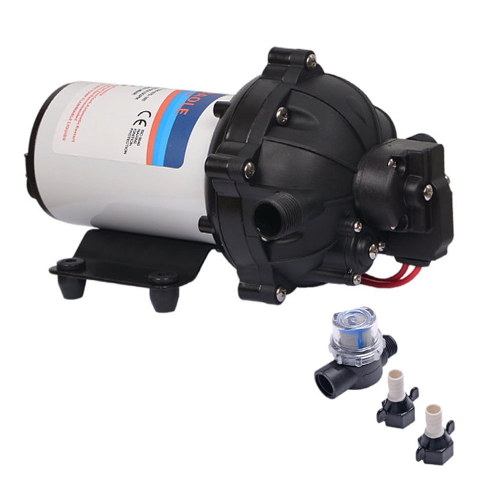 12V Water Pressure Diaphragm Pump 5-Chamber Self-Priming Pump 5.5GPM Water Transfer Pump 70PSI ...