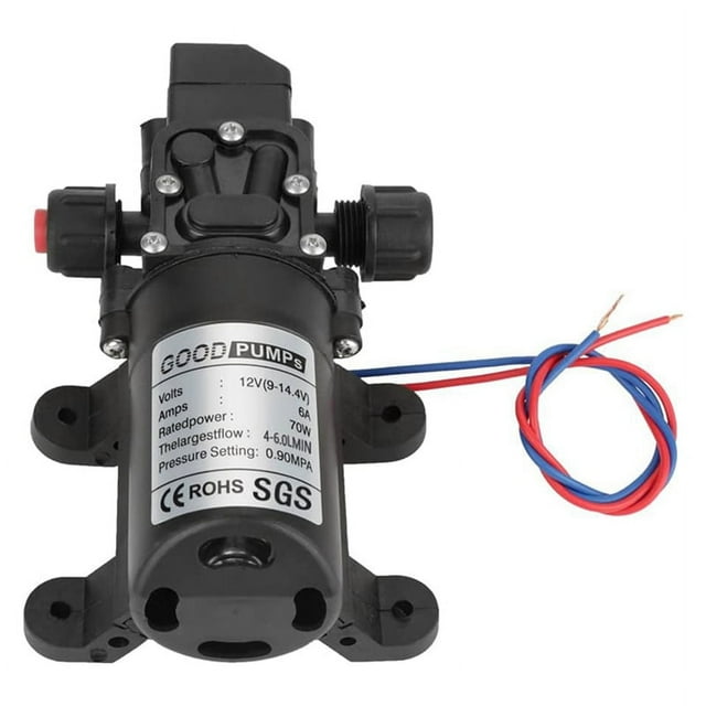 12V Water Pump, 12 Volt DC 6A 70W Electric Self-Priming Pump-High Pressure, Pump - Walmart.com