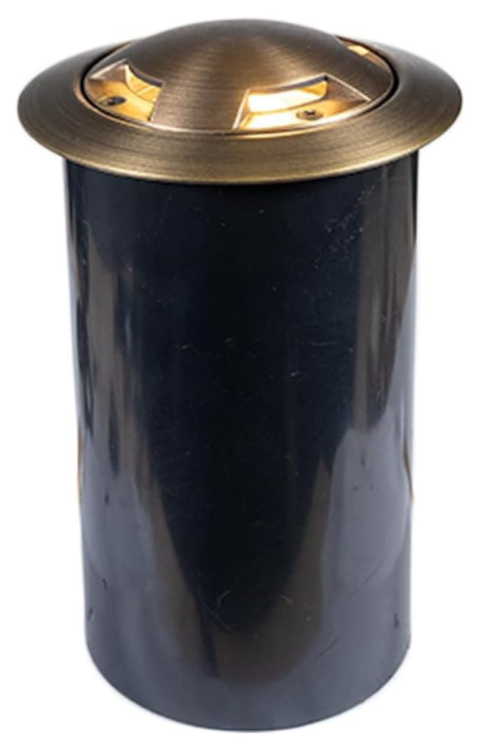 12V Waterproof IP68 Mini Well Light with Brass Turret Top (Bronze) & 4W ...