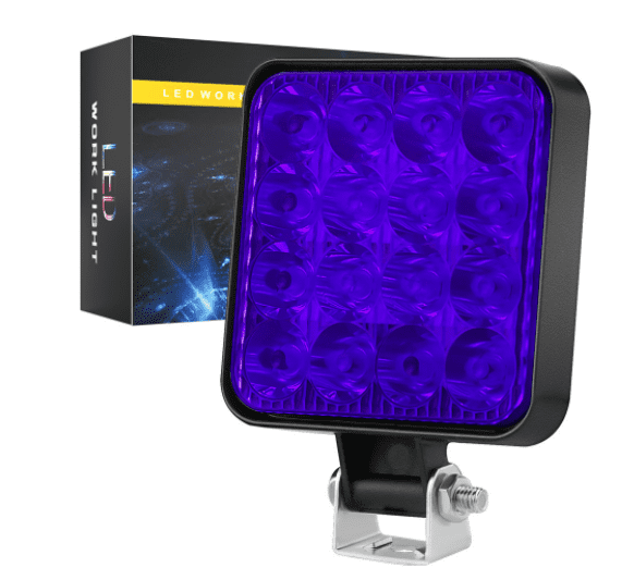 12V Waterproof Led Work Light Bar Square Spotlight 48W Work Light ...