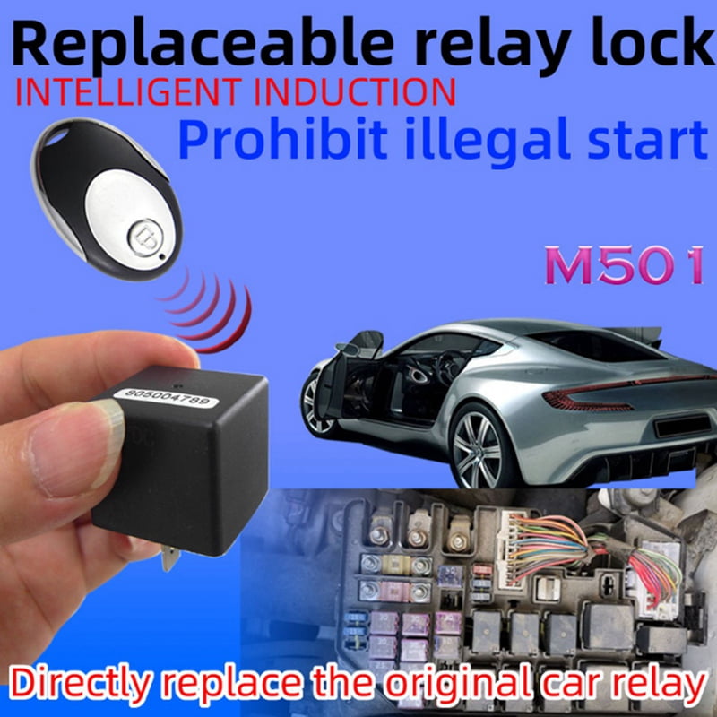 12V Wireless Immobilizer Car Engine Lock Intelligent Security Anti ...