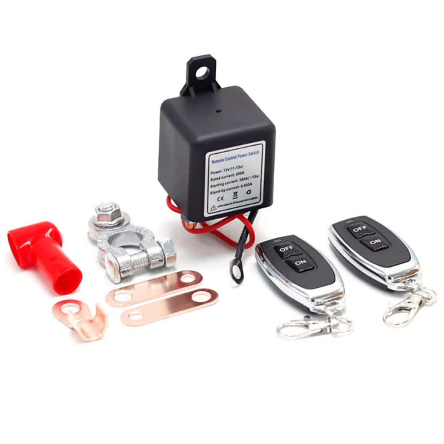 12V Wireless Remote Battery Disconnect Switch - Remote Start Warm-Up ...