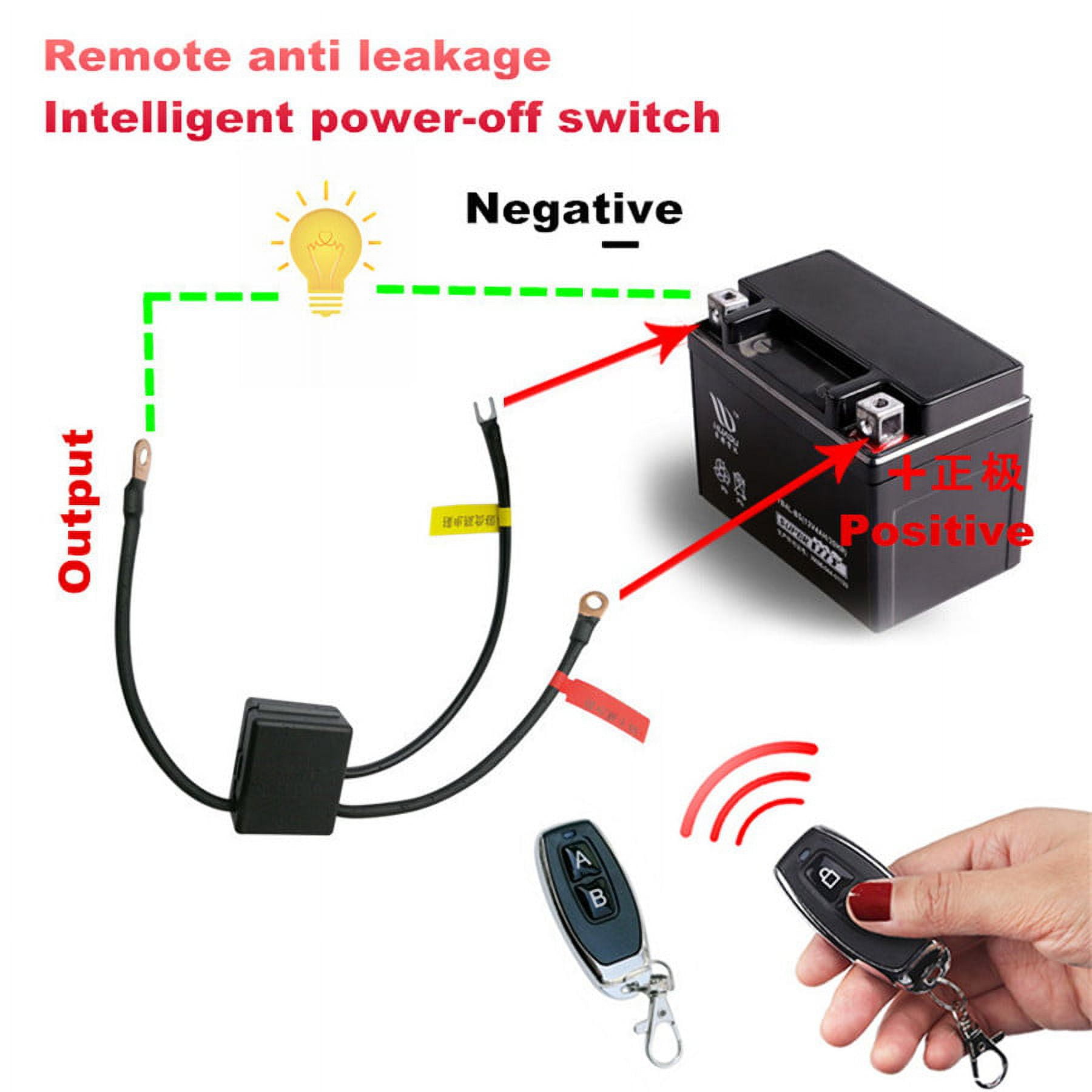 12V Wireless Remote Motorcycle Battery Disconnect Cut Off Isolator ...