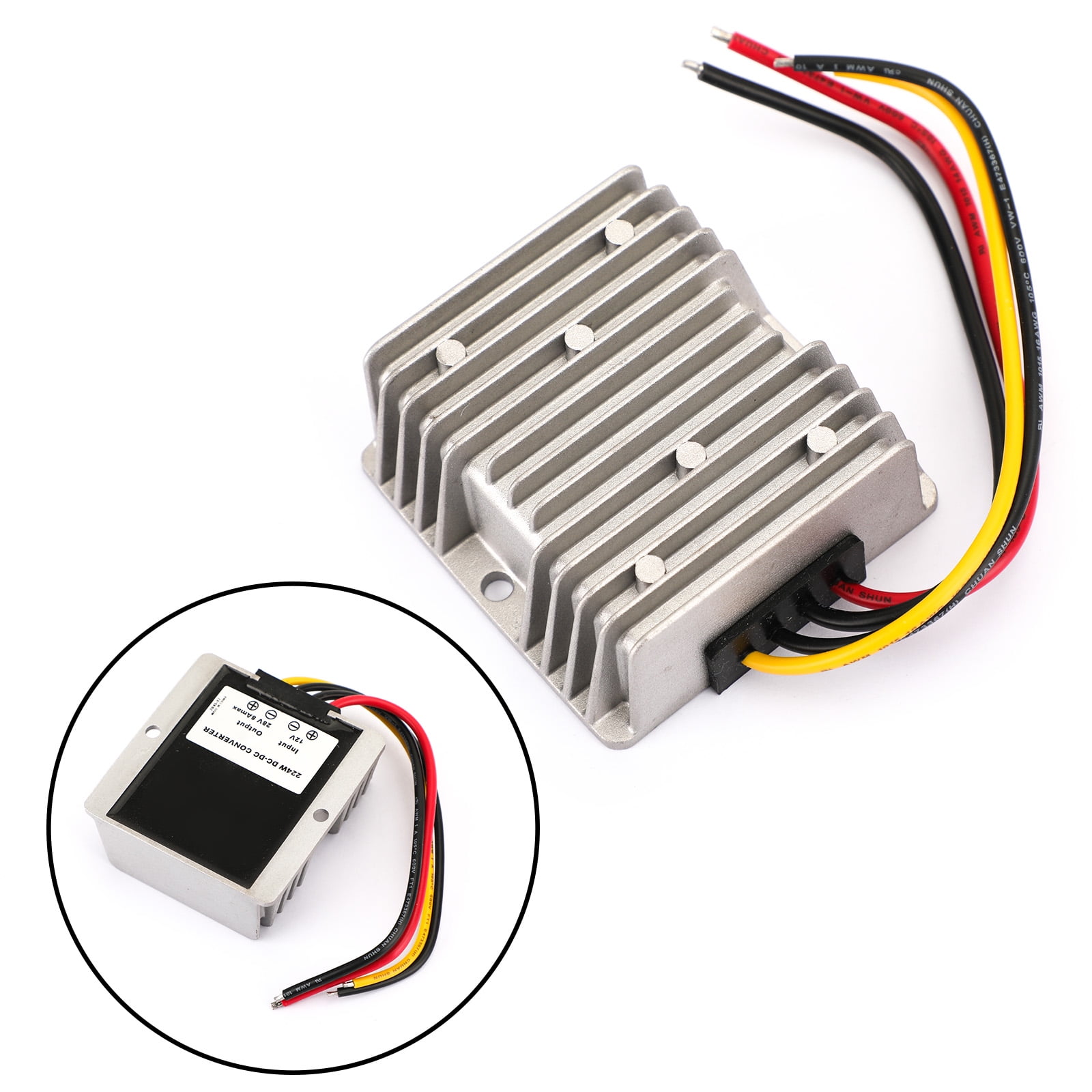 12V to 28V 8A DC-DC Boost Step Up Power Converter Voltage Regulator ...
