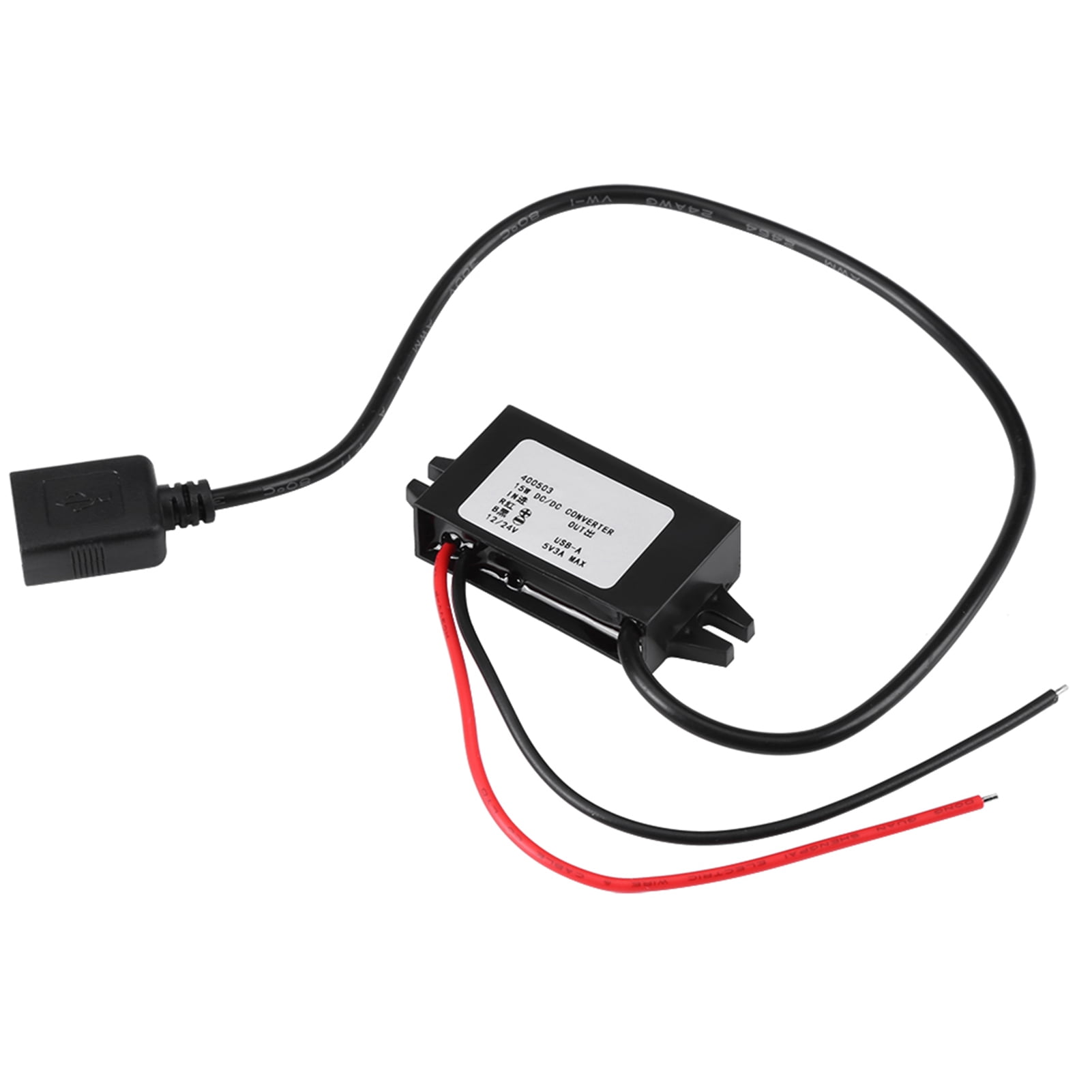 12V to 5V Direct Current Converter Module USB Output Power Adapter ...