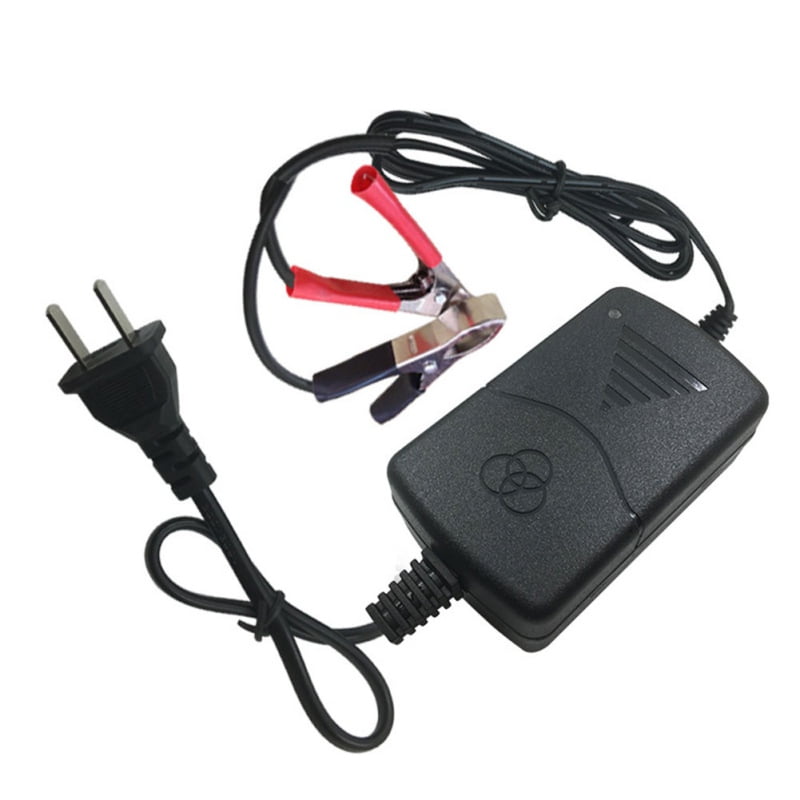 12V1A Alligator Clip Double Line Charger 14.4 Volt Lead Acid Battery ...