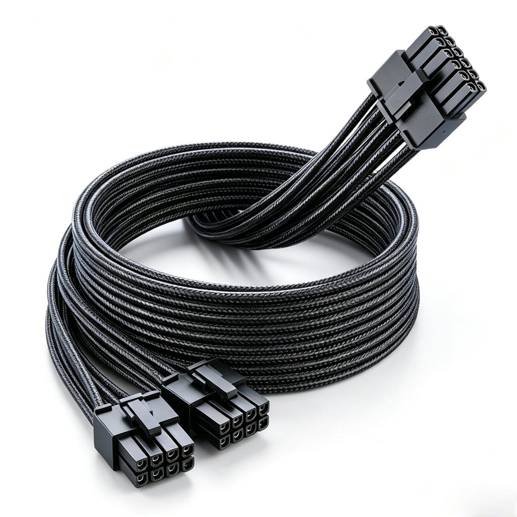 12VHPWR PVC Double 8Pin to 16Pin GPU Power Supply Cable for Enhances ...