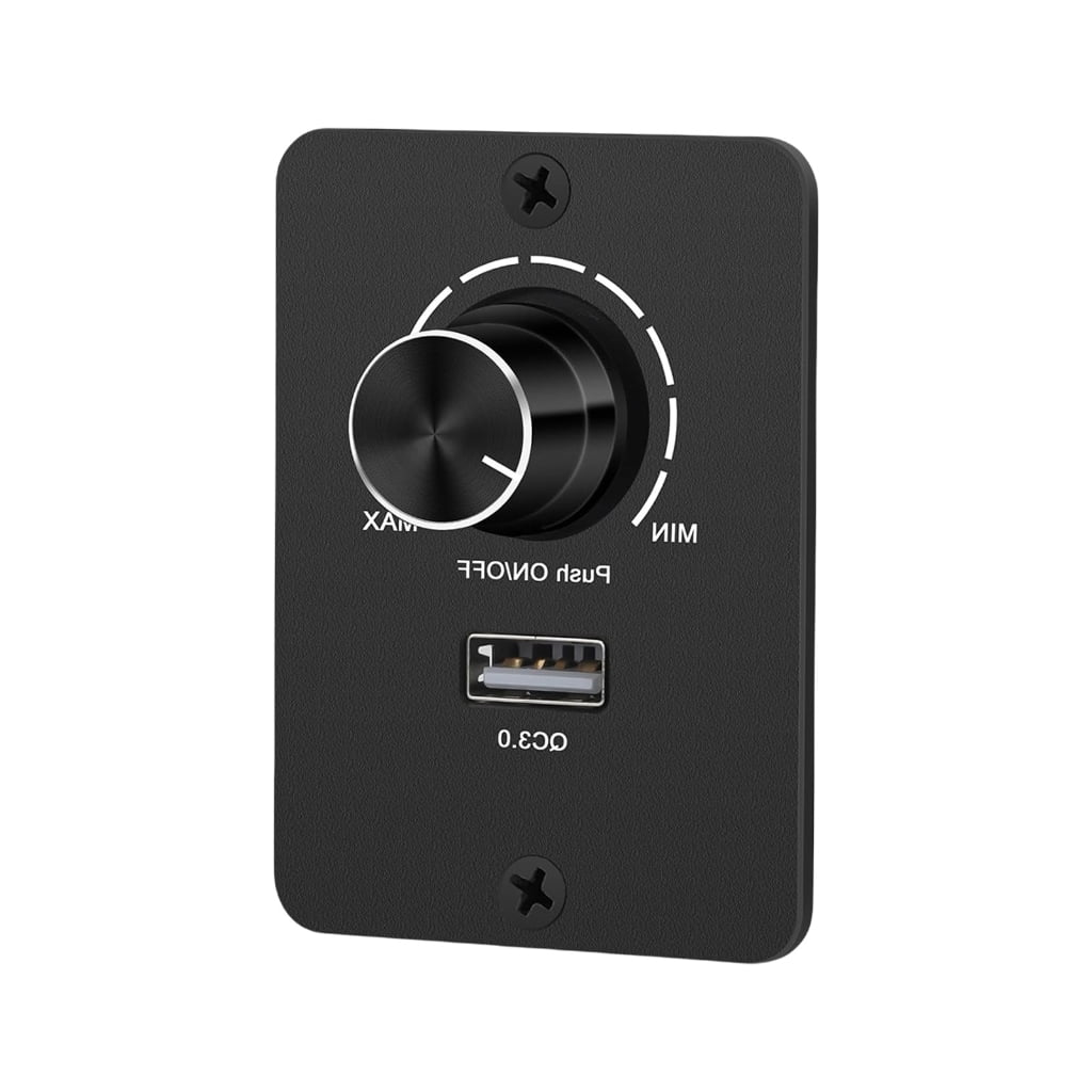 12VLighting Dimmer Switches PWM Rotary Control USB Charges for Halogen ...