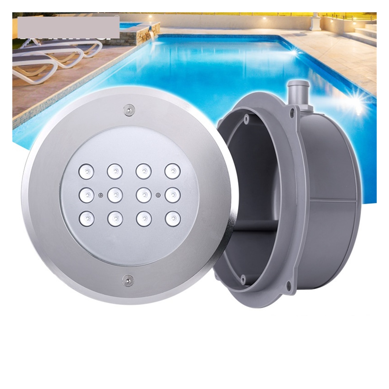 12W, 15W, 18W, 25W AC Colorful LED Underwater Recessed Wall Light Hotel ...