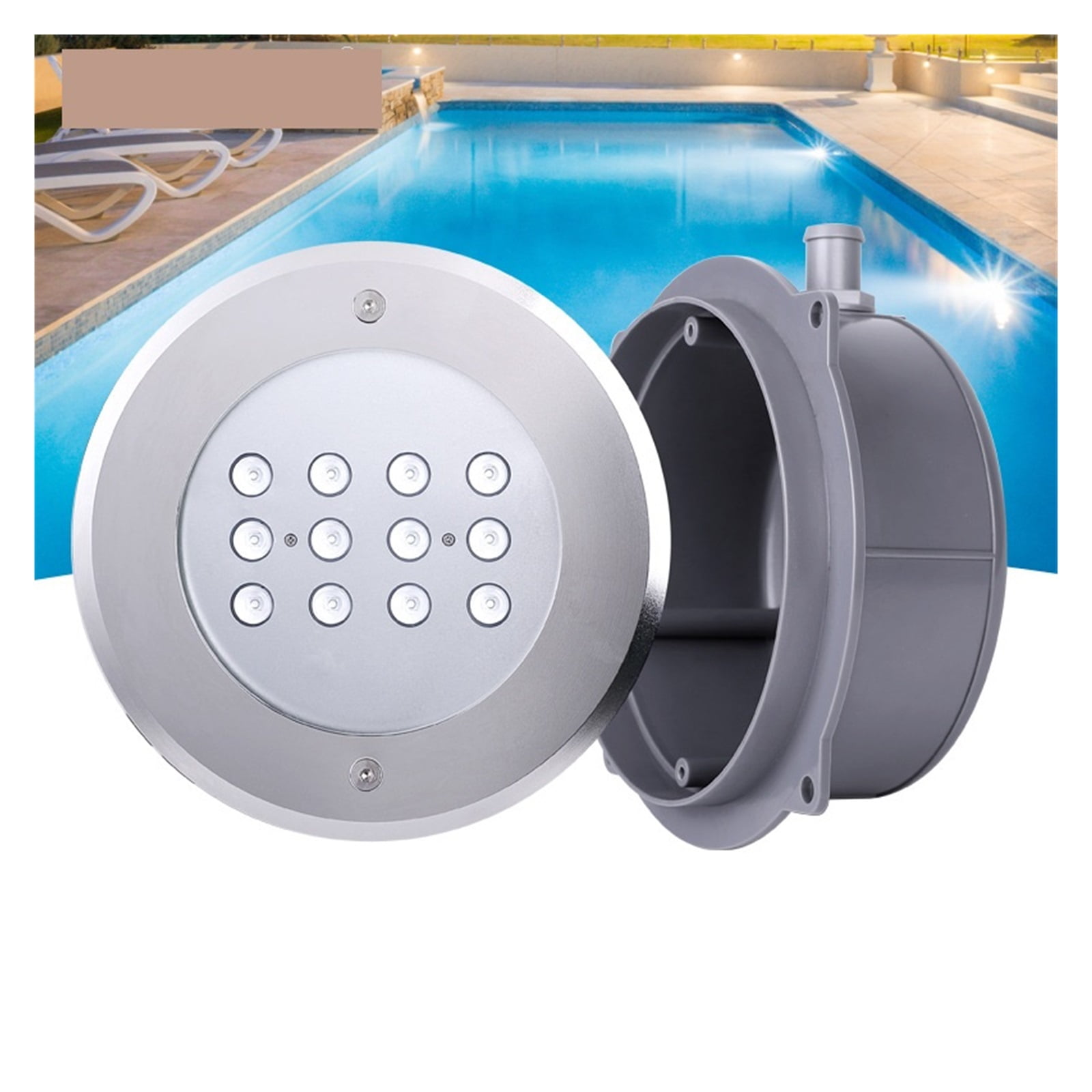 12W, 15W, 18W, 25W LED Recessed Pool Light Civil Construction Swimming ...