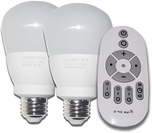 12W E26 Smart LED Light Bulbs Dimmable with 2.4GHz Wireless 3-Zone ...
