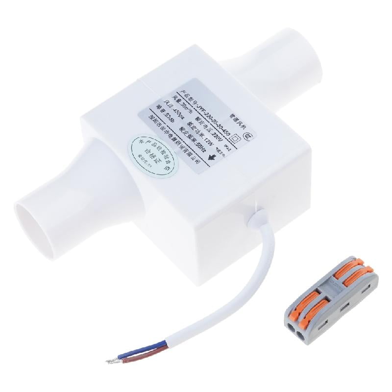 12W Exhaust Fan Home Quiet Inline Duct Fan Industrial Fan Bathroom ...