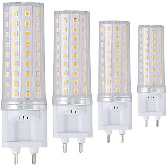 12W G12 Base LED Corn Bulb Combo-3000K Warm White Bi-Pin Base Non ...
