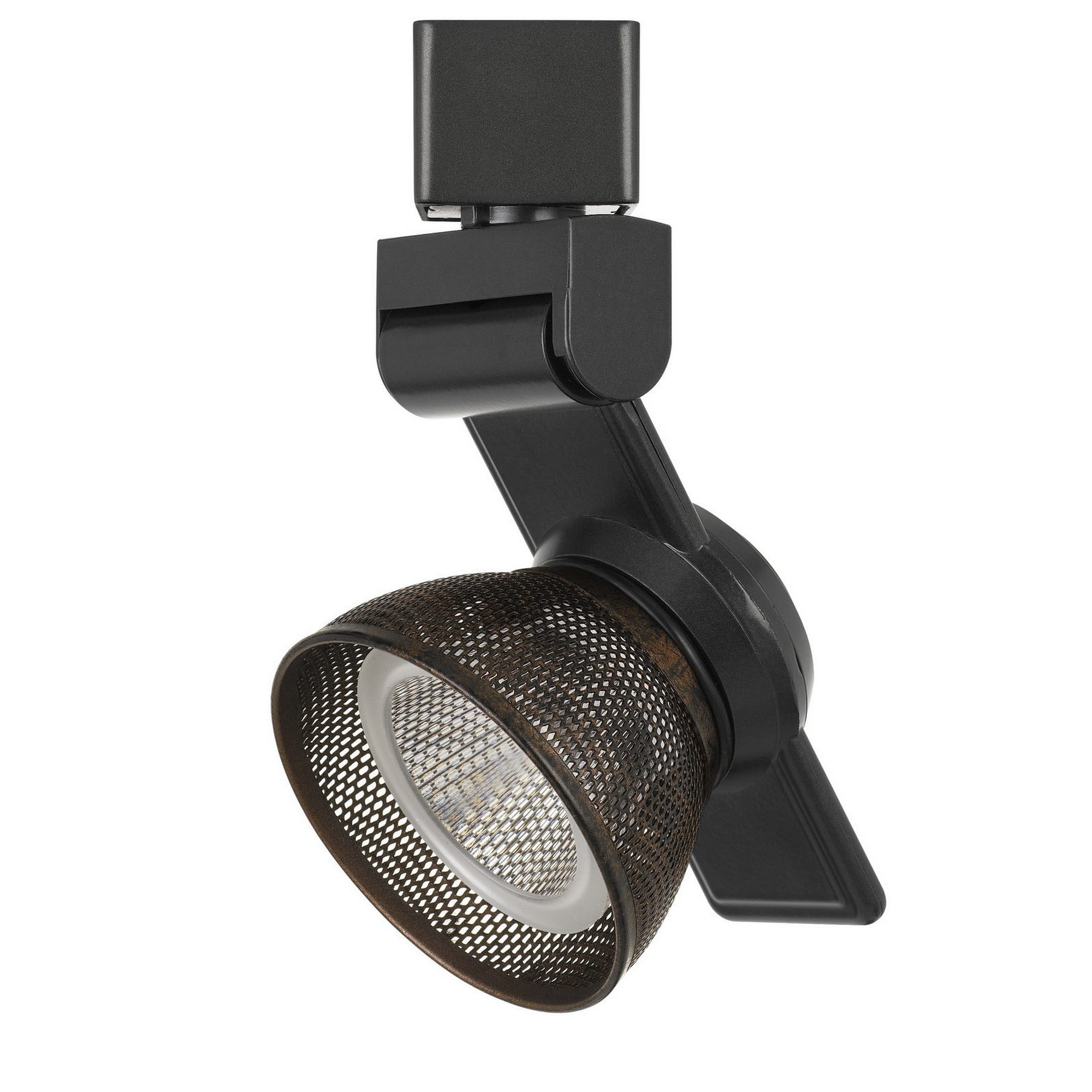 12W Integrated LED Metal Track Fixture with Mesh Head, Black and Bronze ...