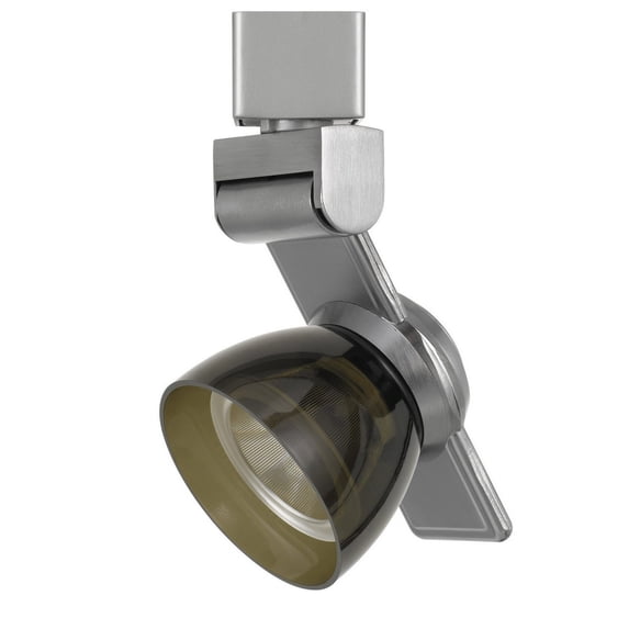 12W Integrated LED Track Fixture with Polycarbonate Head, Silver and ...