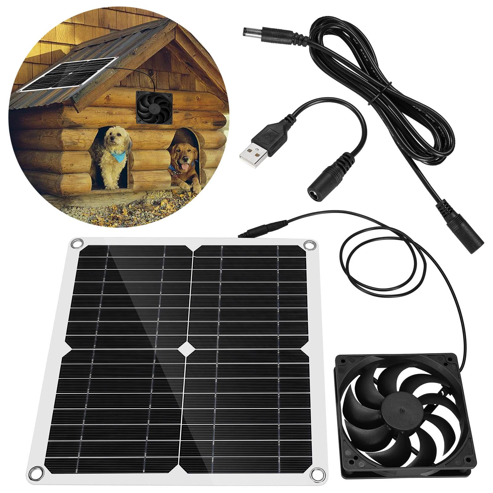 12W Solar Panel Exhaust Fan Outdoor Cooling Solar Panel Powered Fan ...