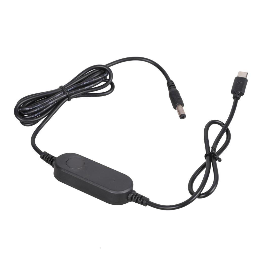 12W Step Up USB C Cable 5V to 12V Conversion Switchable Output for LED ...